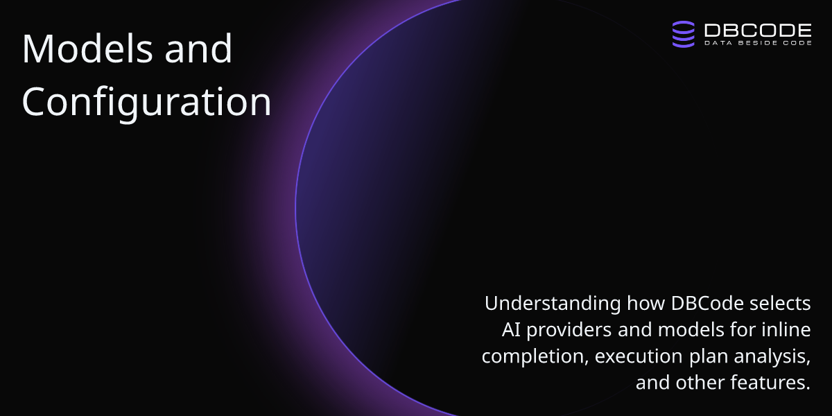 Models and Configuration | DBCode